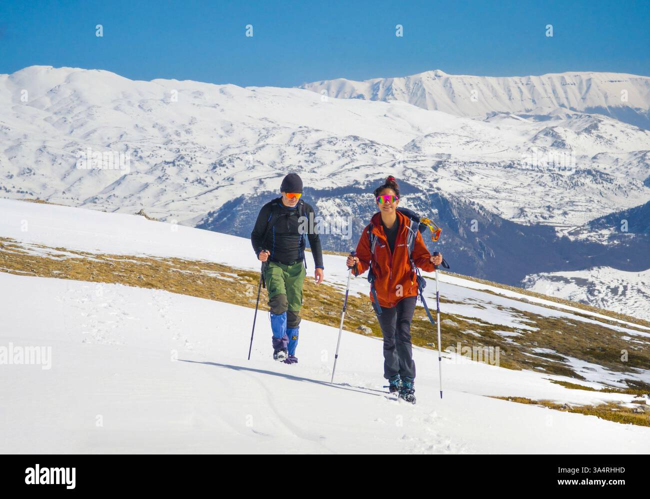 Ovindoli (Abruzzo, Italy) - The Monte della Magnola is a imponent and ...