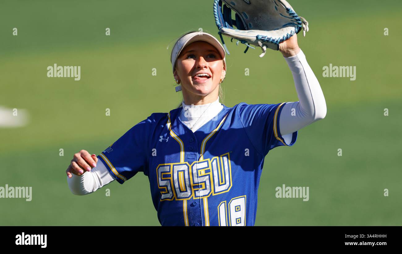 South Dakota State's Alissa Wernz (18) during an NCAA college softball ...