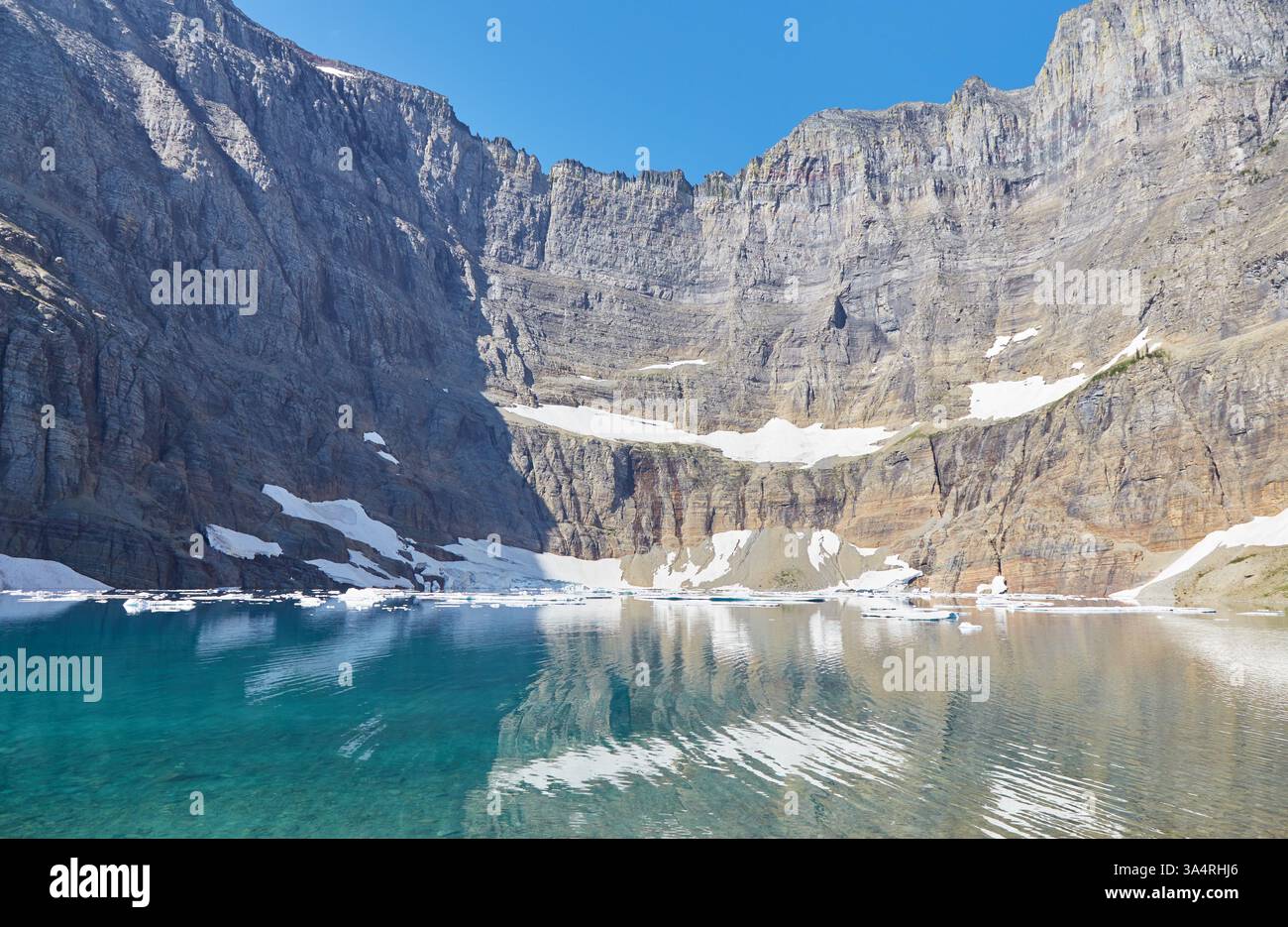 The hike to Iceberg Lake, one of the most popular hikes in Glacier ...