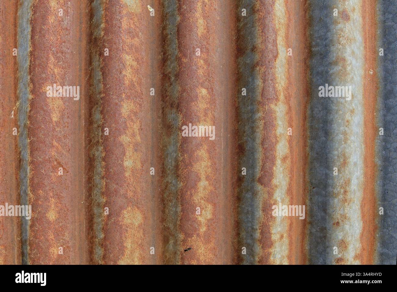 Rusty corrugated metal roof wall texture background Stock Photo - Alamy