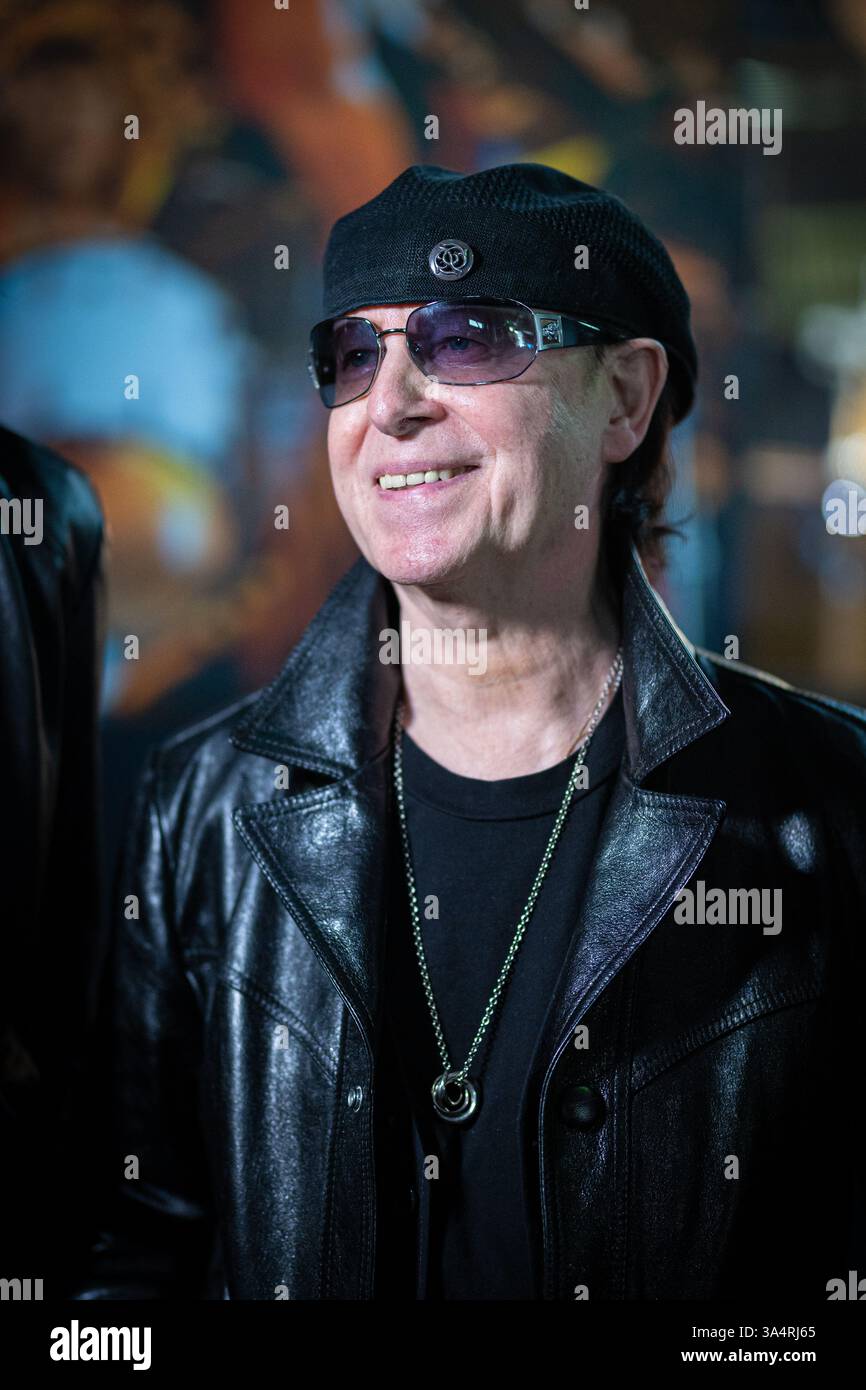 19 March 2025, Lower Saxony, Langenhagen: Klaus Meine from the rock ...