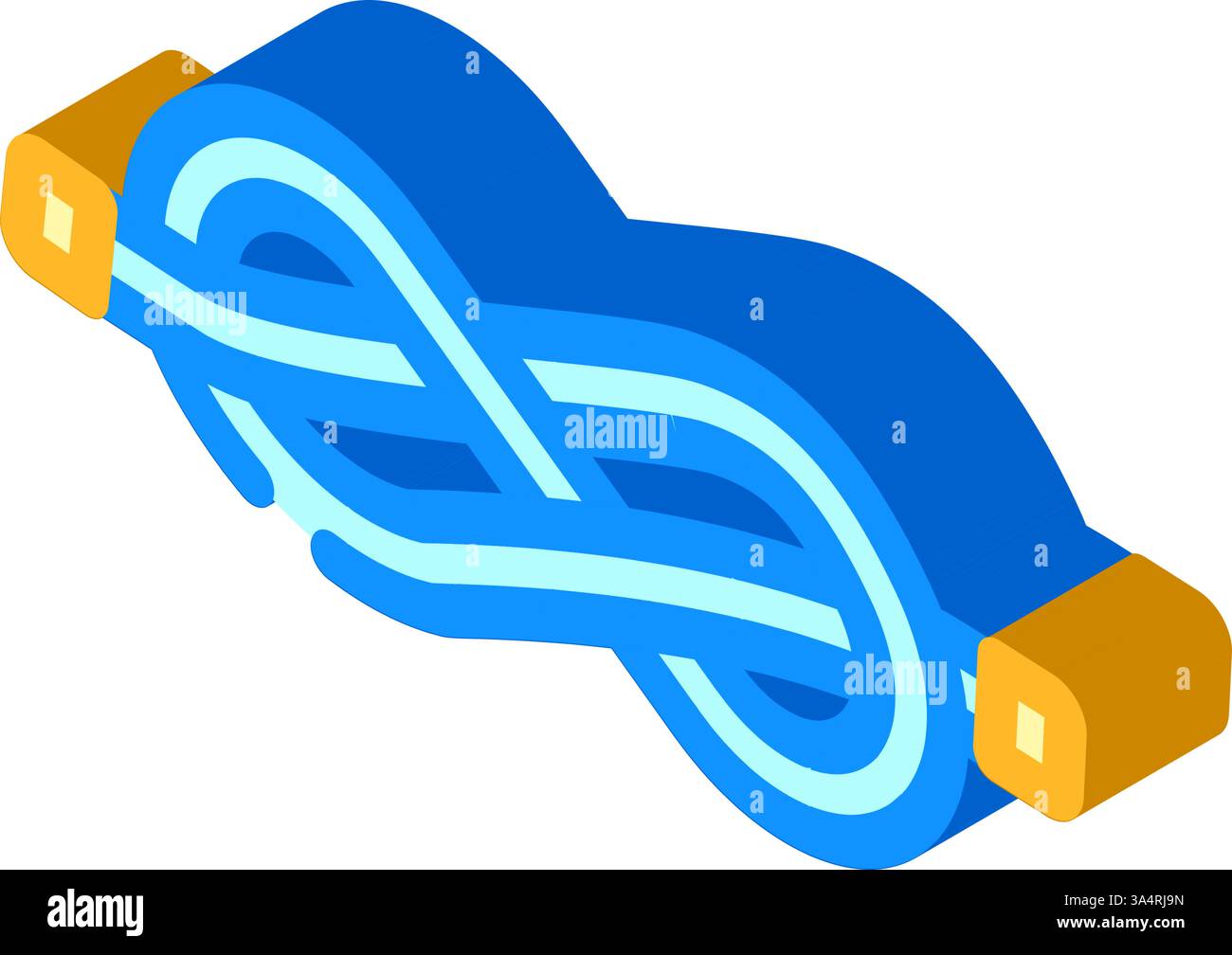 figure eight nautical knot isometric icon vector illustration Stock ...