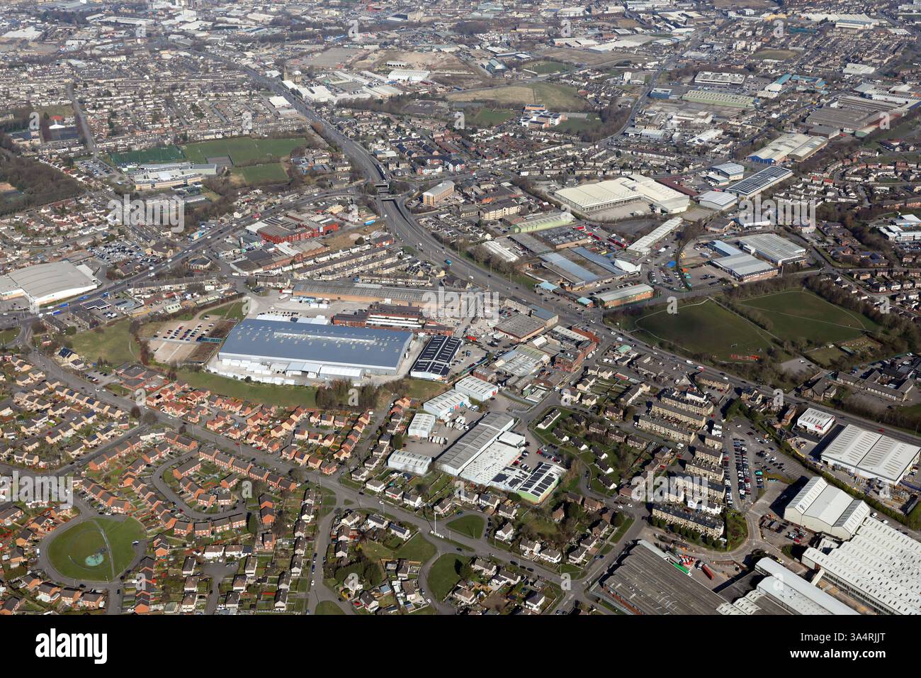 aerial view of Bierley, Bradford, West Yorkshire Stock Photo - Alamy