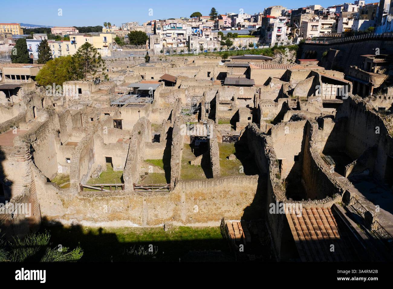 Ercolano ruins, reopened House of the Tuscanic Colonnade and the House ...