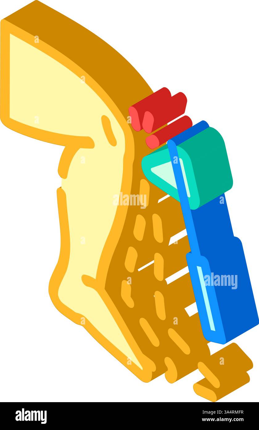 reflex testing neurologist isometric icon vector illustration Stock ...