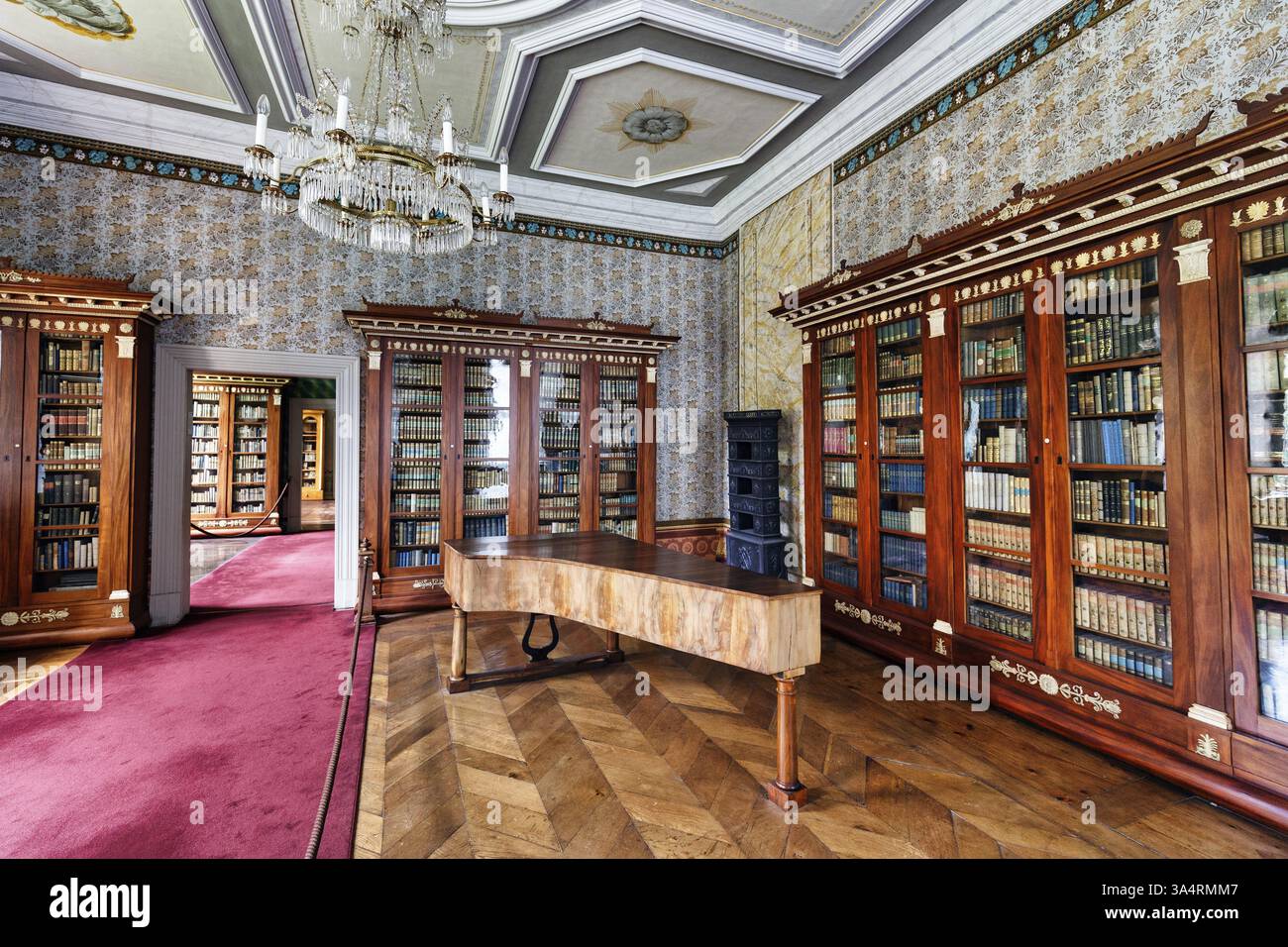 Library, tour of the living quarters in the west wing, former abbey and ...