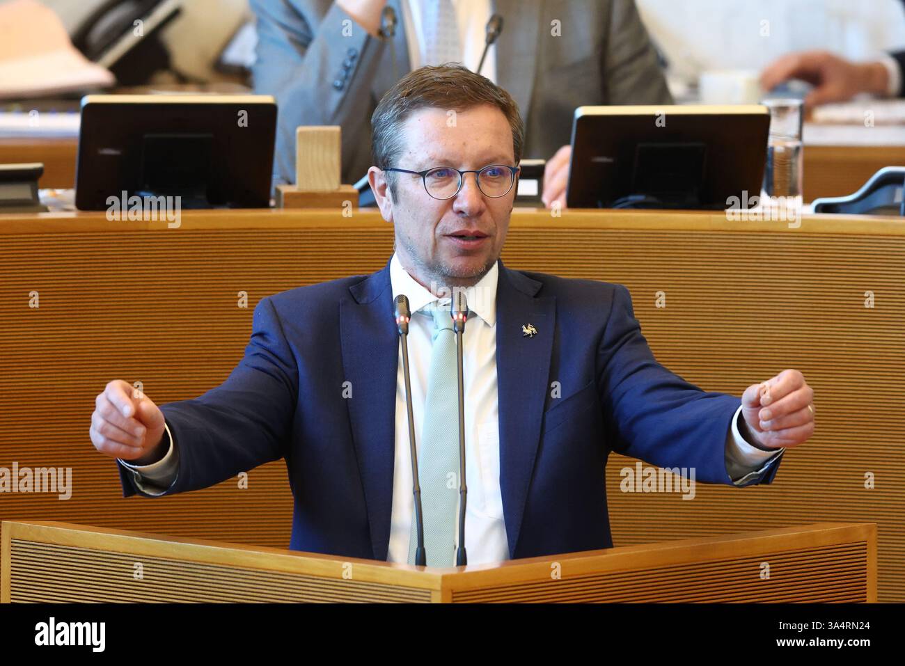 Namur, Belgium. 19th Mar, 2025. Vice-President and Walloon Minister in ...