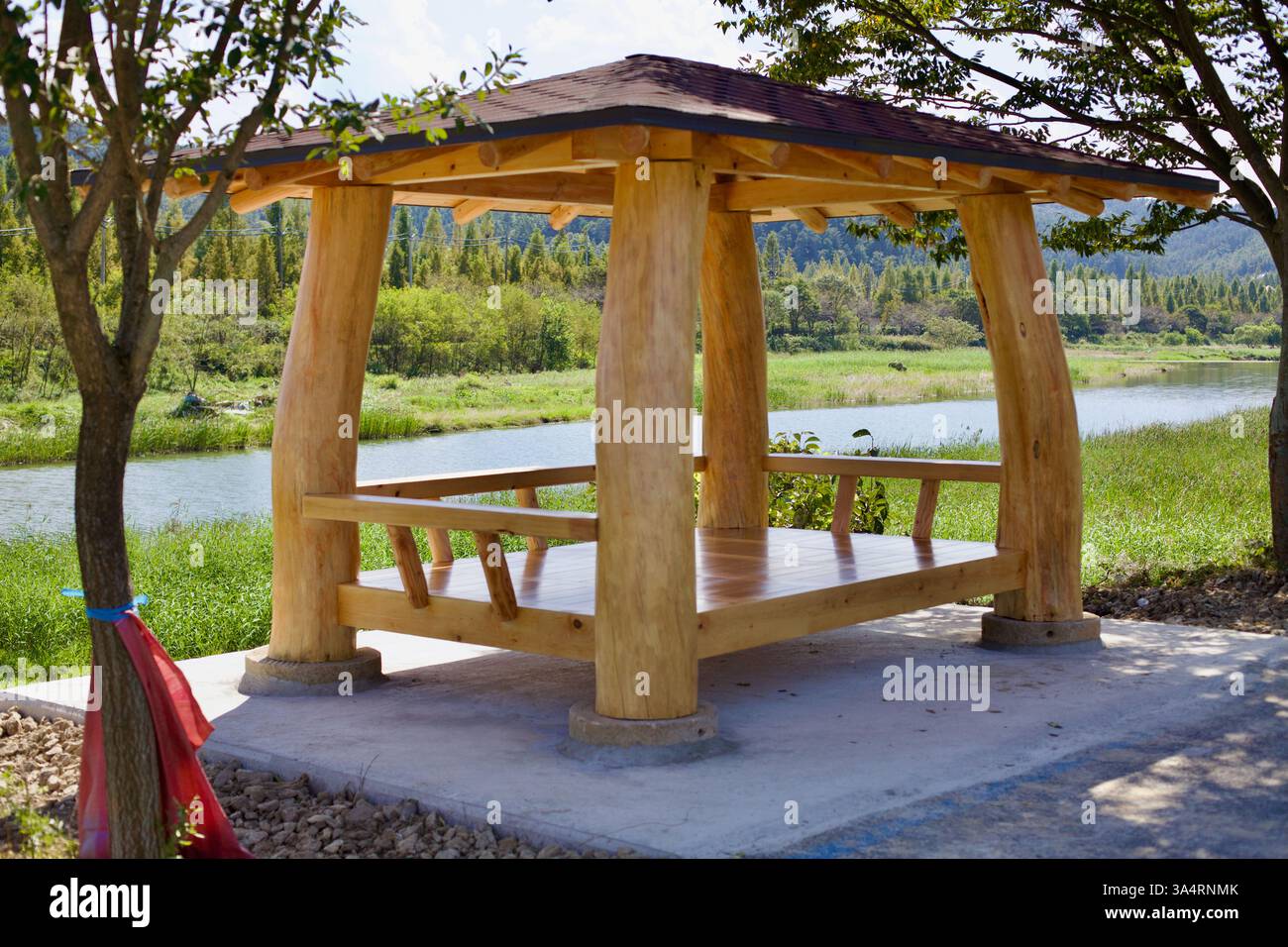Damyang County, South Korea - September 24, 2020: A traditional wooden ...