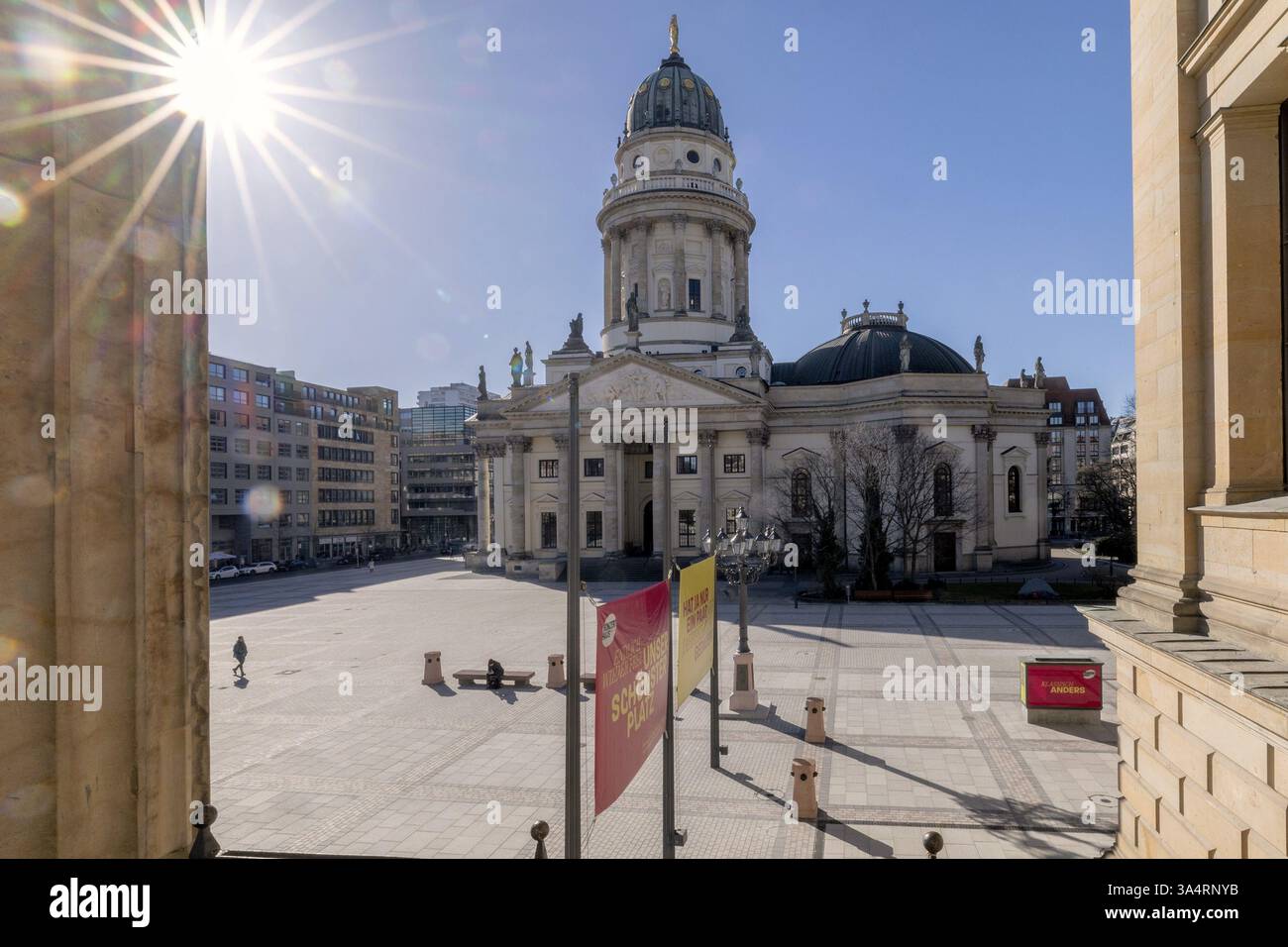 Gendarmenmarkt, redesign, end of construction period, French Cathedral ...