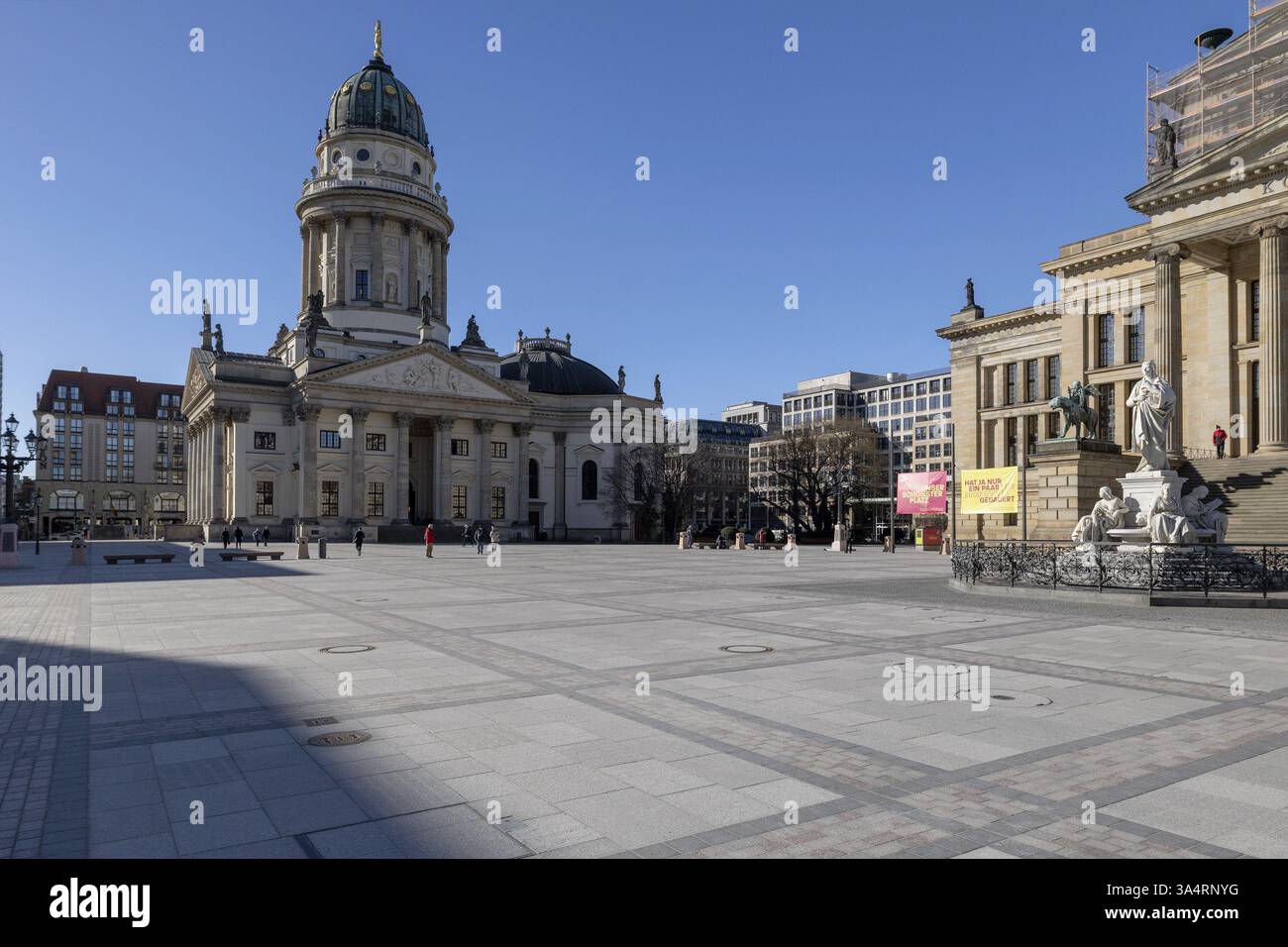 Gendarmenmarkt, redesign, end of construction period, 17 March 2025 ...