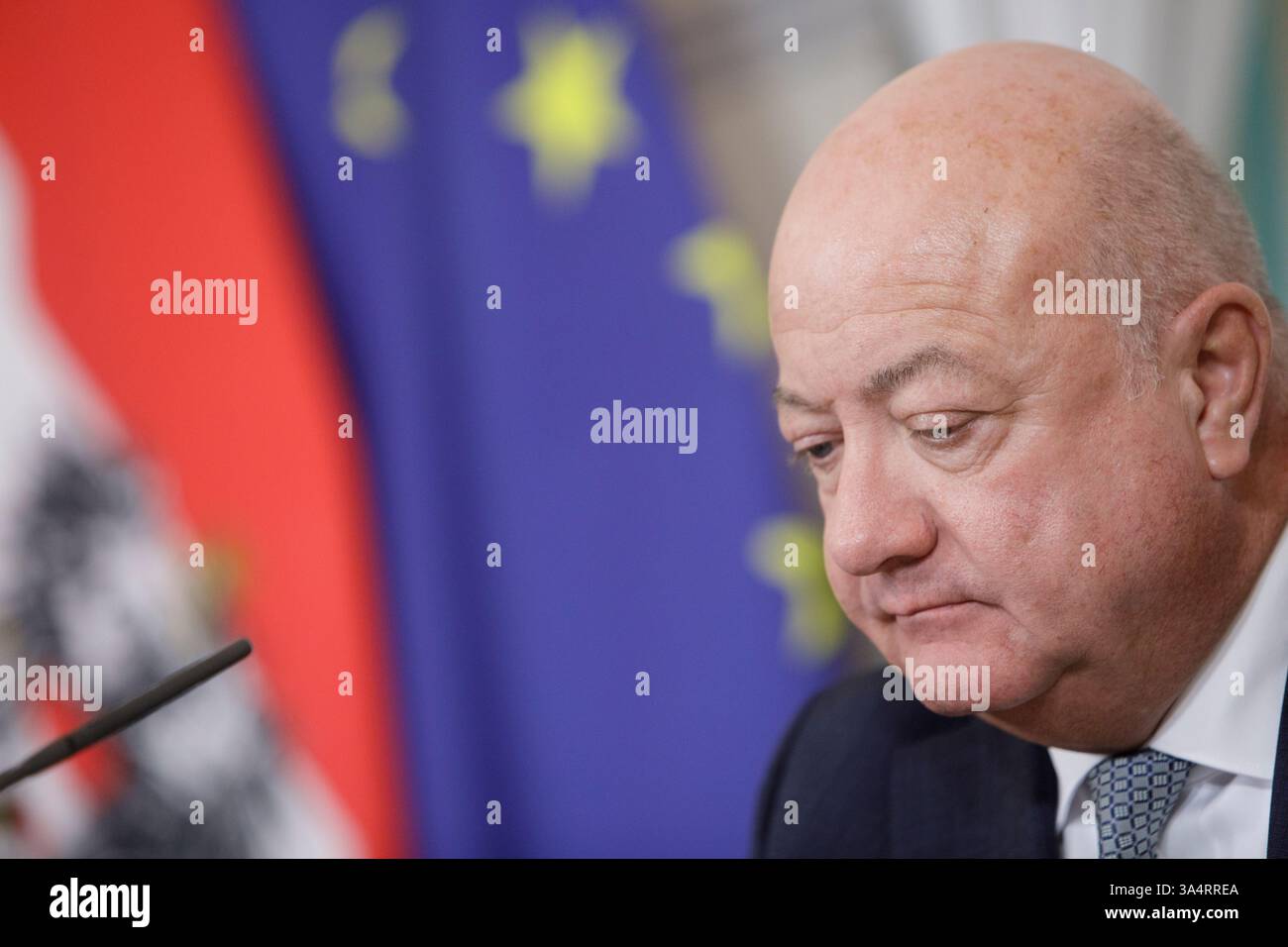 AUSTRIA; VIENNA; 20250318; Federal Chancellor Christian Stocker (OeVP ...