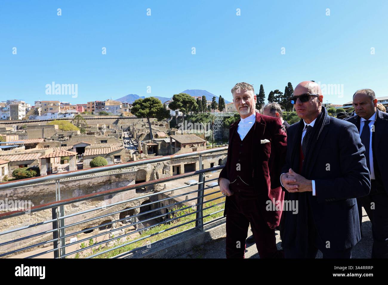 Ercolano, Italy, 19 March 2025. The Minister of Culture, Alessandro ...