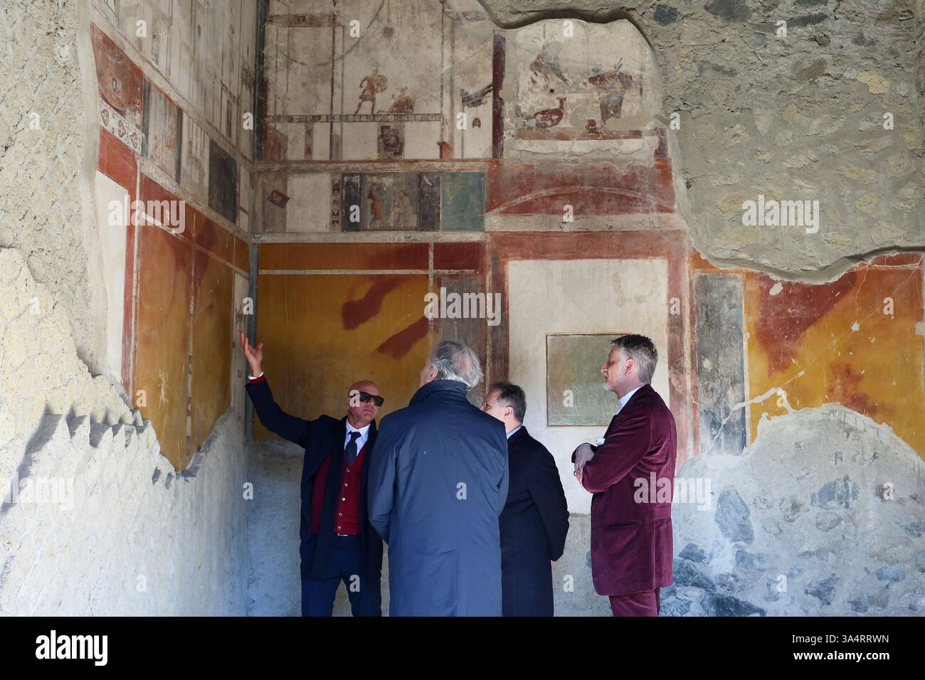 Ercolano, Italy, 19 March 2025. The Minister of Culture, Alessandro ...