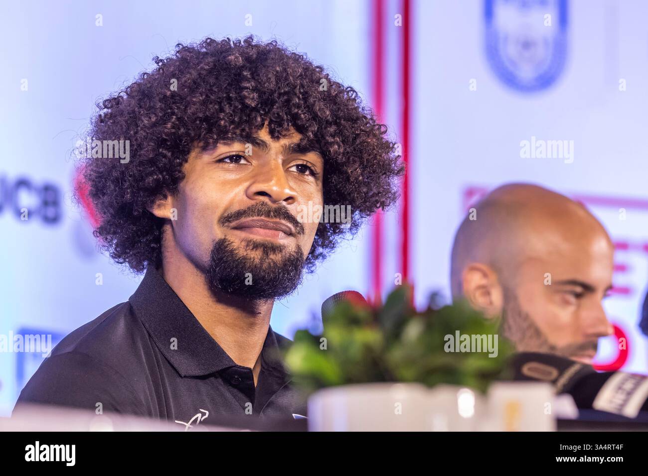 Hamza Choudhury speaks during his first official press conference at ...