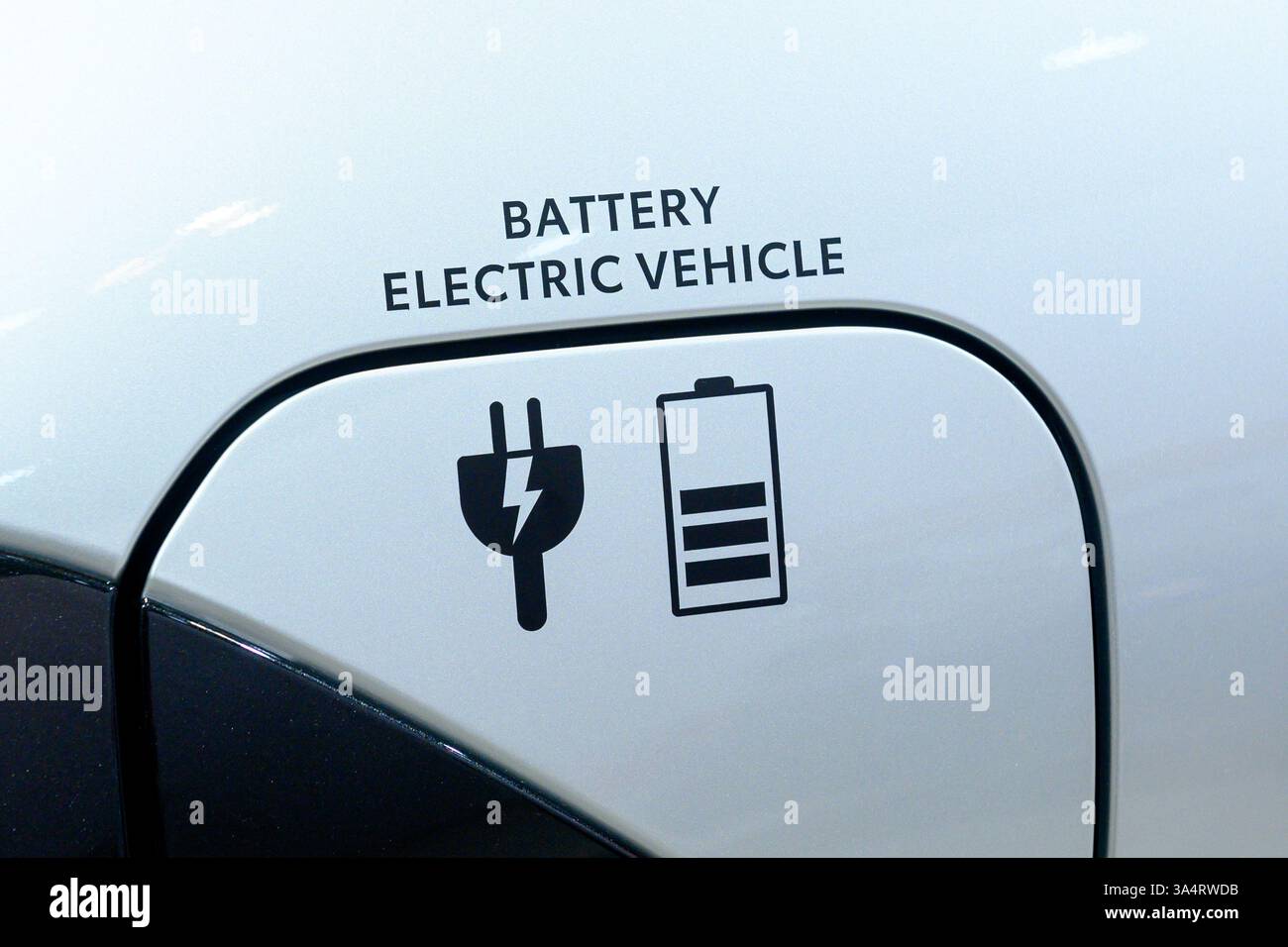 Toronto, ON, Canada - March 15, 2025: A close-up of a Battery Electric ...