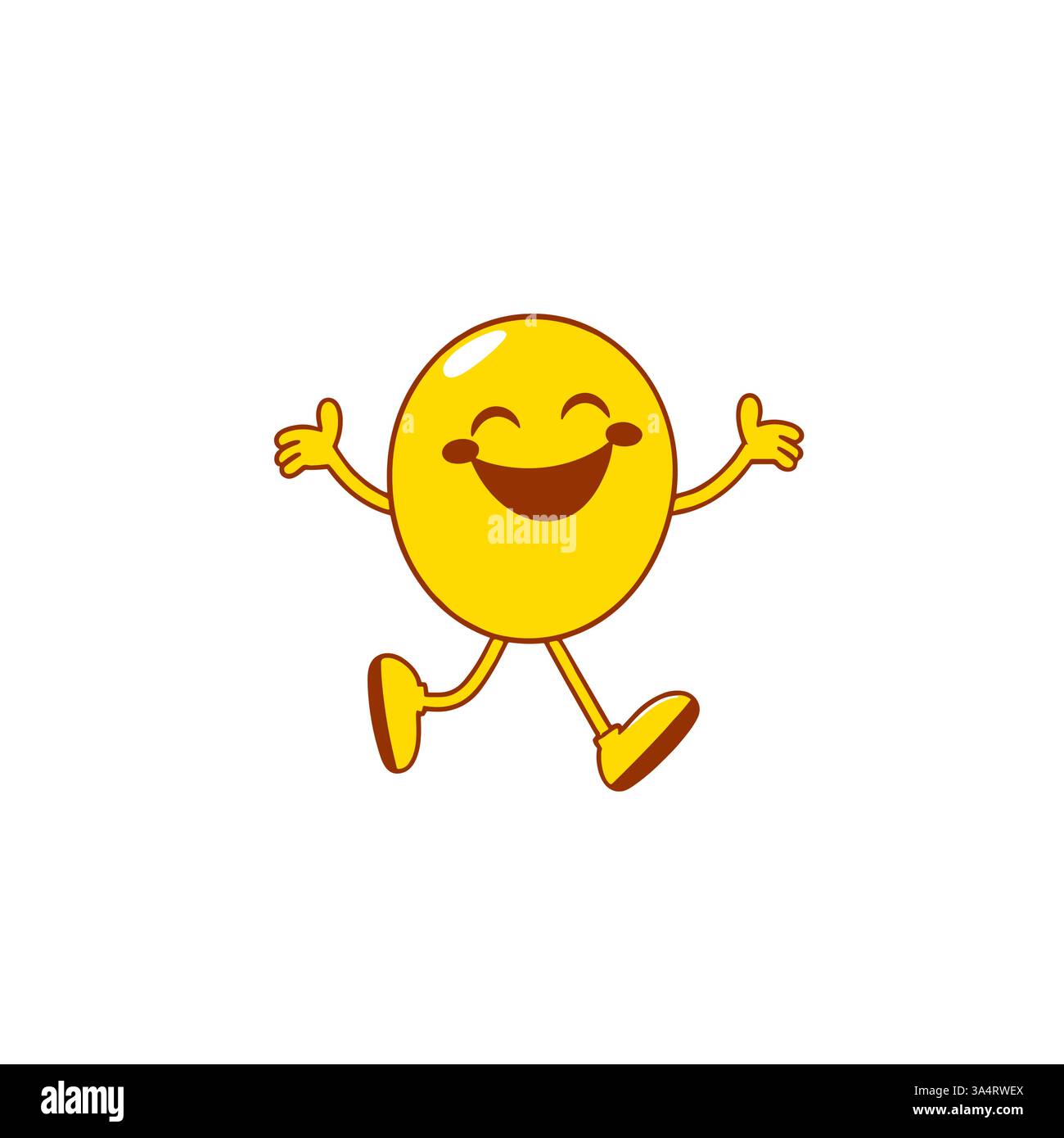 This image features a bright yellow emoji character, depicted as a ...