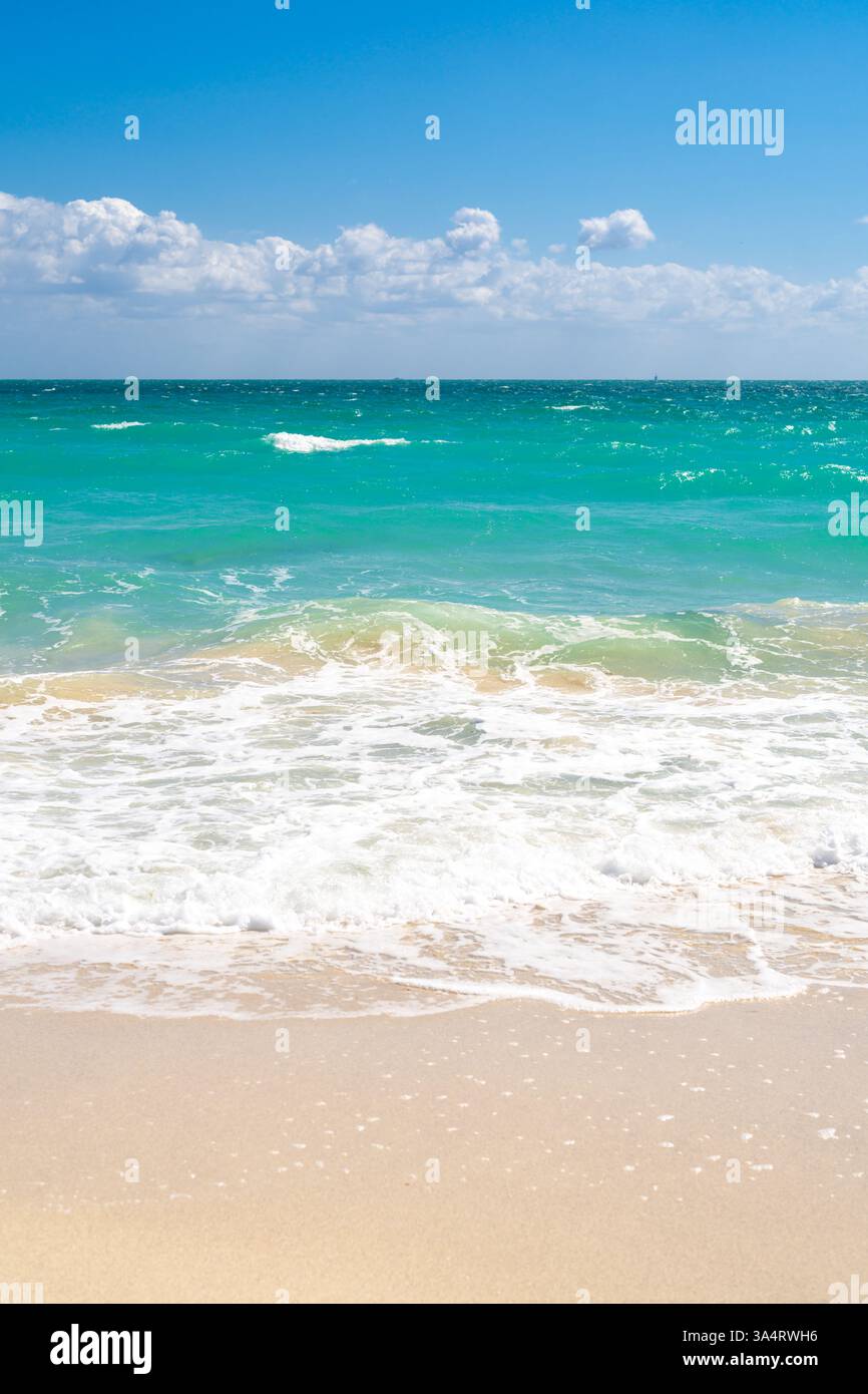 Exotic sea beach waves. Stormy sea waves. Summer sea beach wave. Rolling foamy sea beach waves ...