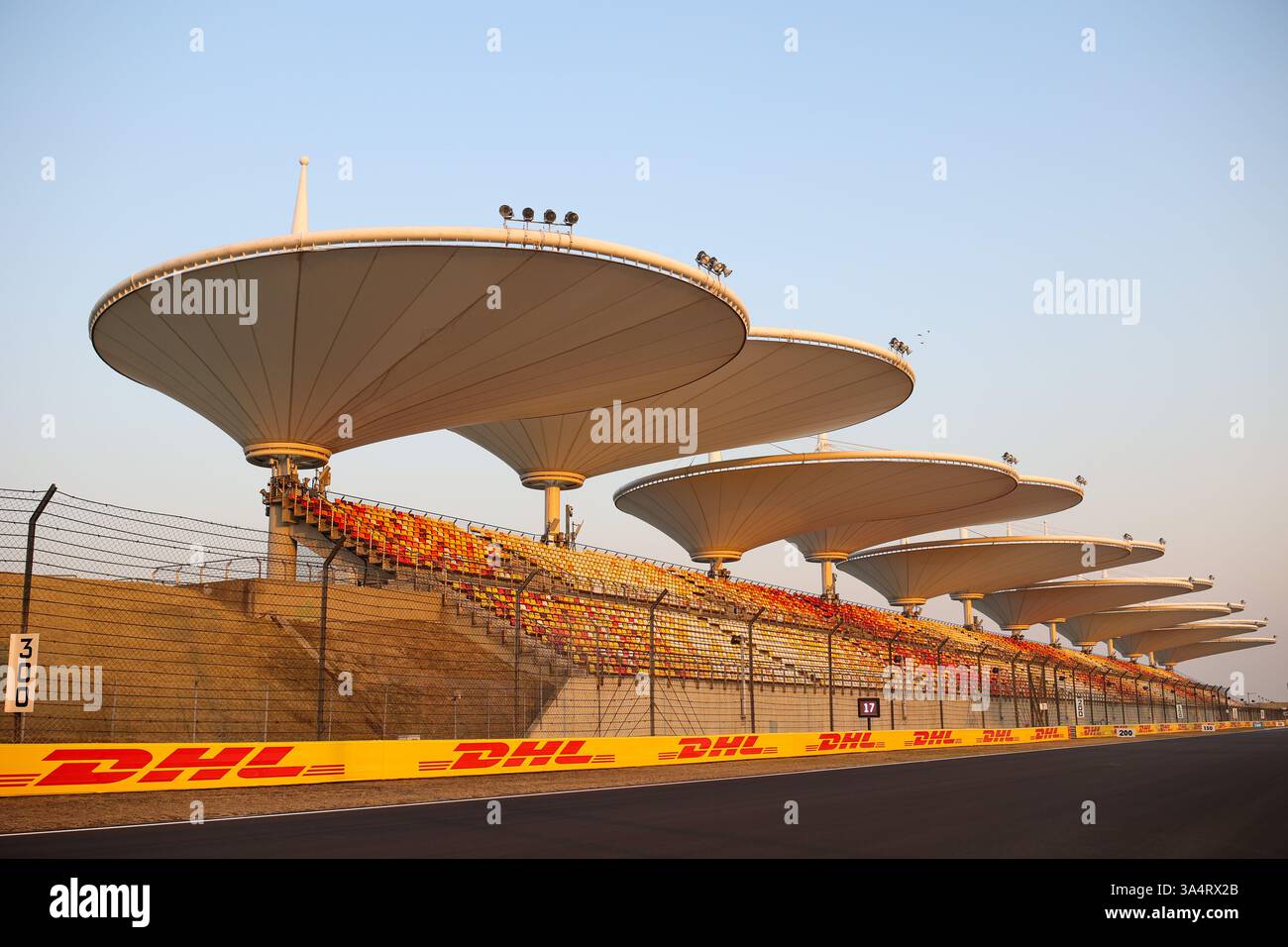 SHANGHAI, CHINA- MARCH 19: A general view of the track during preview ...