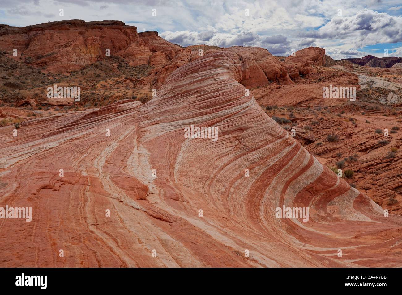 Colorful red rock formation in Valley of Fire State Park Stock Photo ...