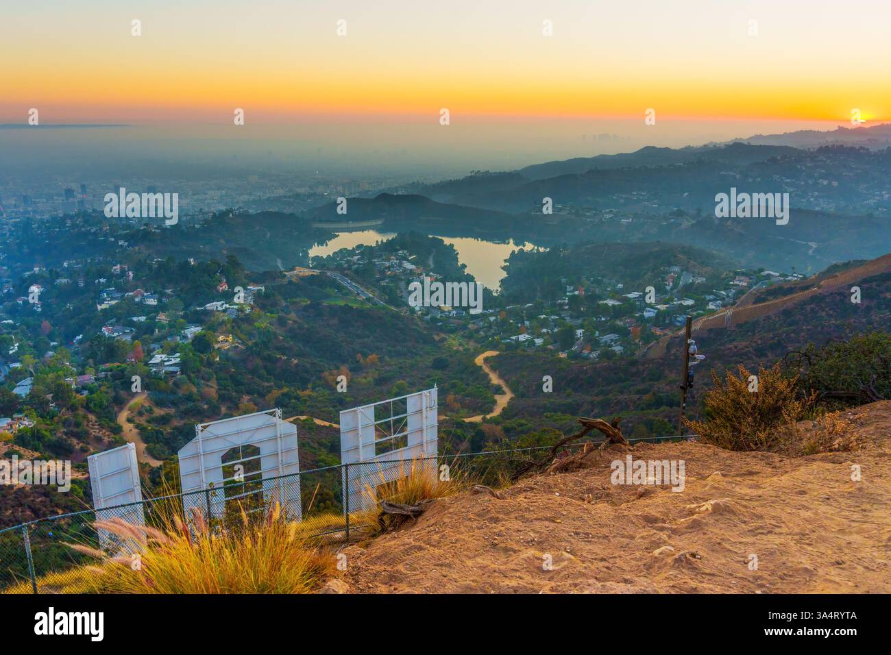 Los Angeles, California - December 10, 2024: Panoramic view captures ...