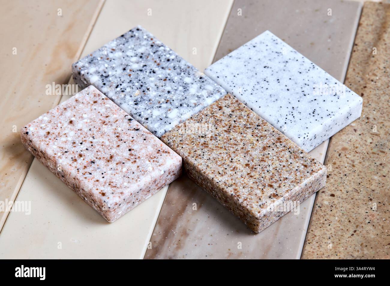 Porcelain stoneware artificial stone square samples as kitchen ...