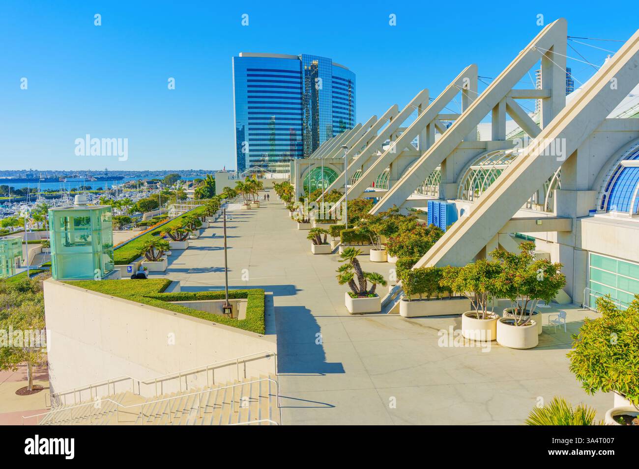 San Diego, California - January 14, 2025: Wide angle view of the San ...