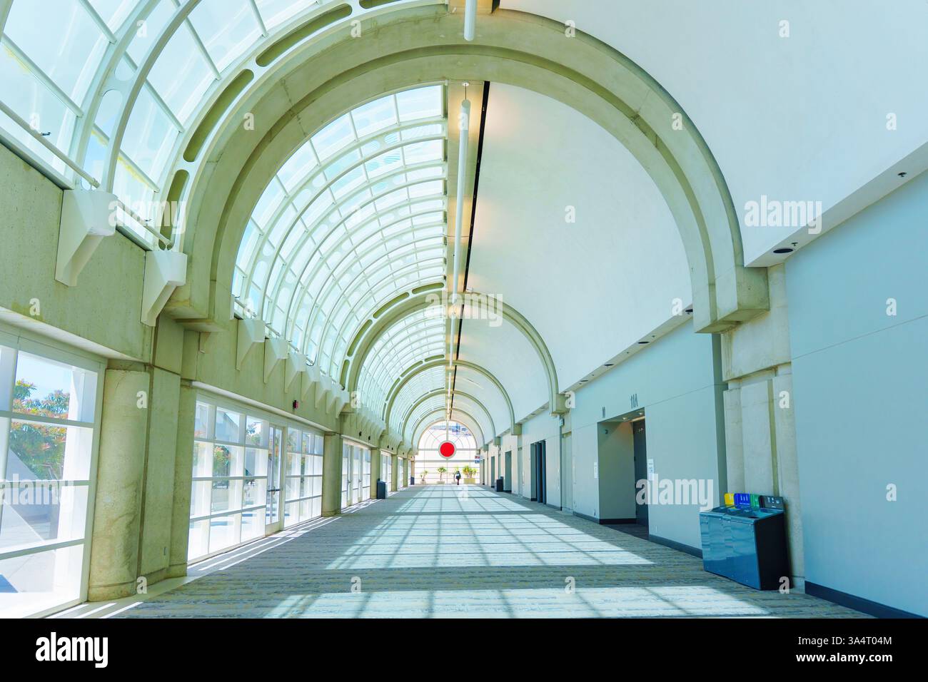 San Diego, California - April 17, 2024: Bright, spacious hallway in the ...