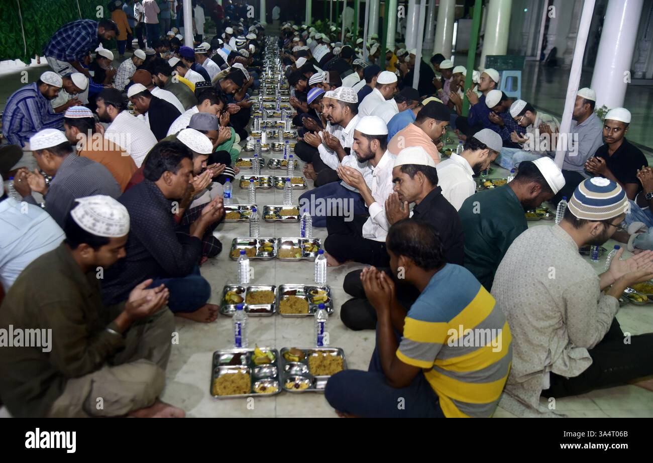 March 19, 2025, Guwahati, Guwahati, India: People offer Namaj before ...