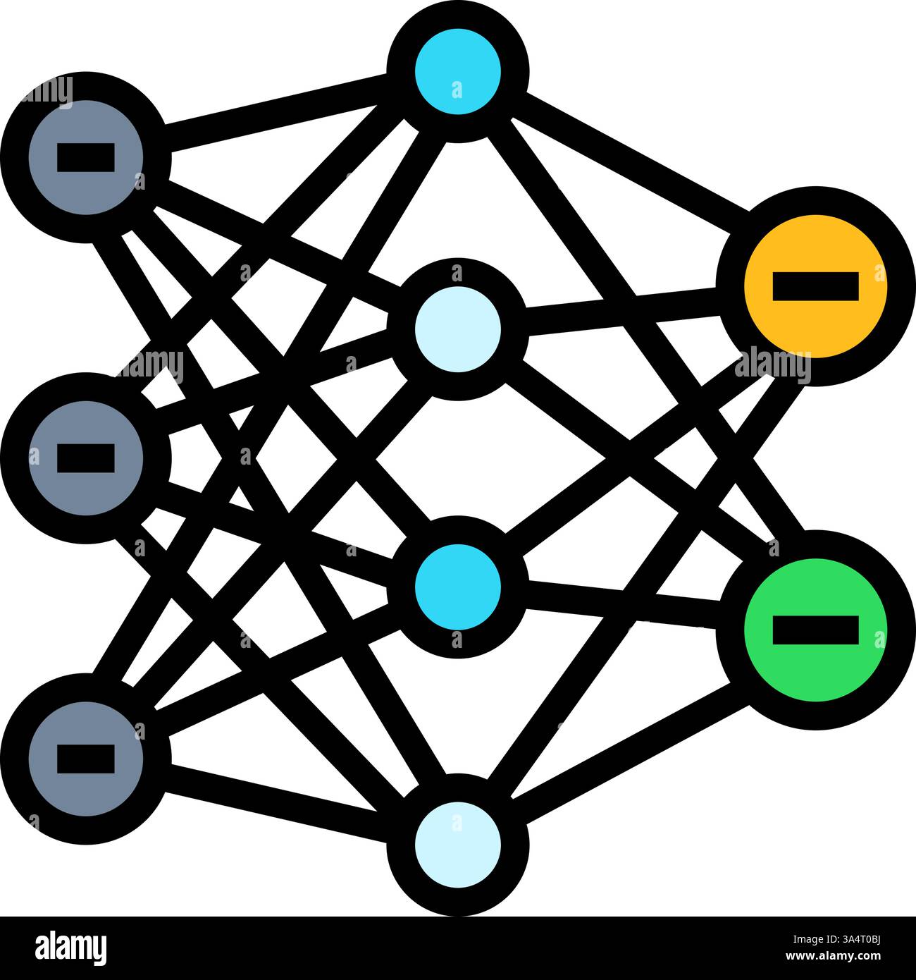 Neural Network Ai Integration Color Icon Vector Illustration Stock Vector Image And Art Alamy