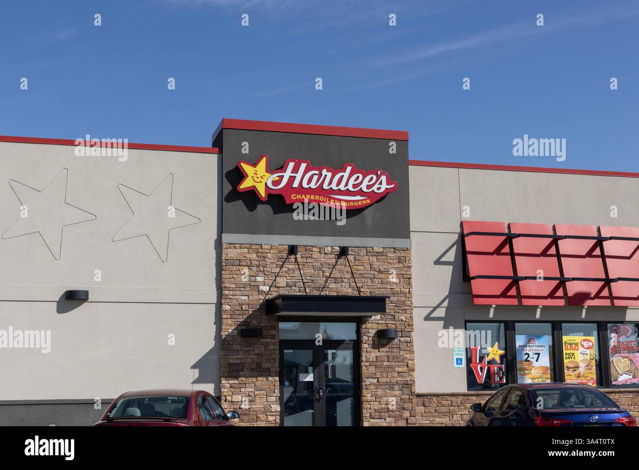 Anderson - March 18, 2025: Hardee's fast food restaurant location ...