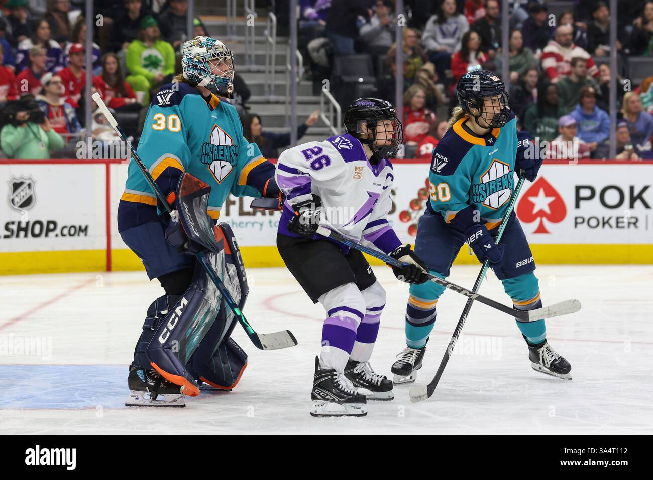 DETROIT, MI - MARCH 16: Minnesota Frost forward Kendall Coyne Schofield ...