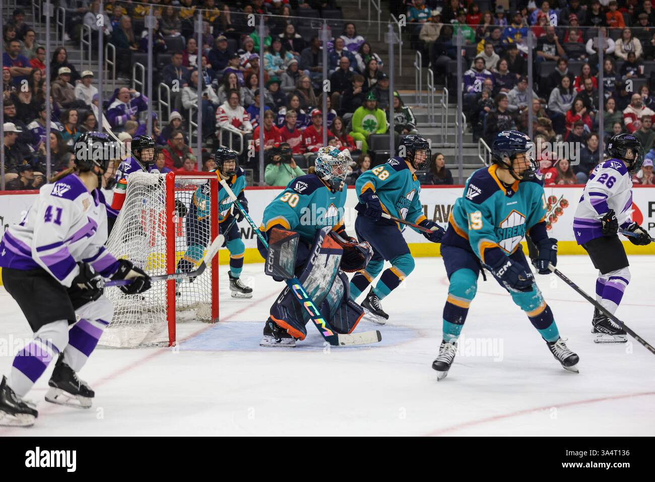 DETROIT, MI - MARCH 16: New York Sirens goalie Corinne Schroeder (30 ...