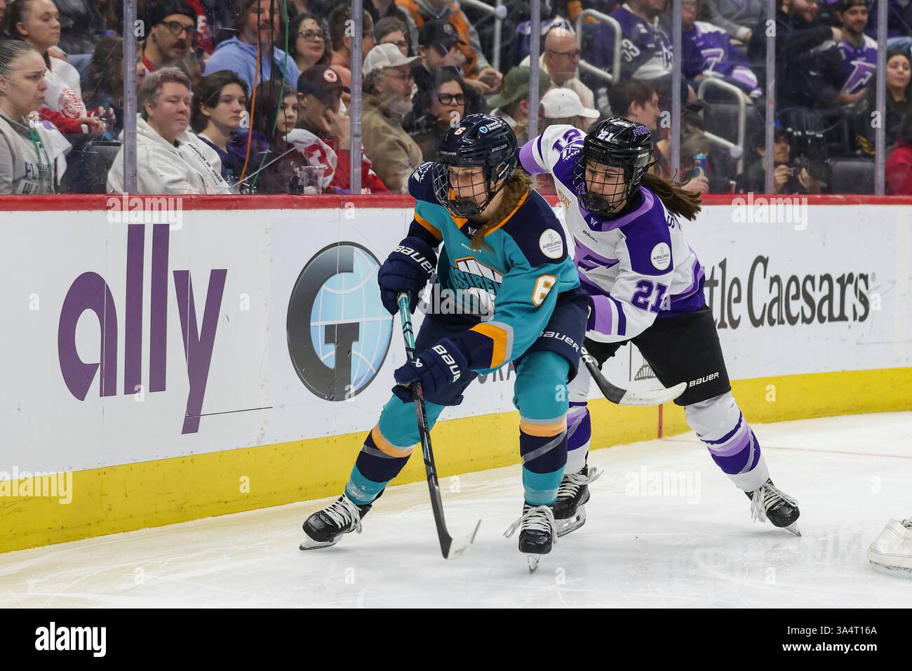 DETROIT, MI - MARCH 16: New York Sirens defenseman Brooke Hobson (6 ...