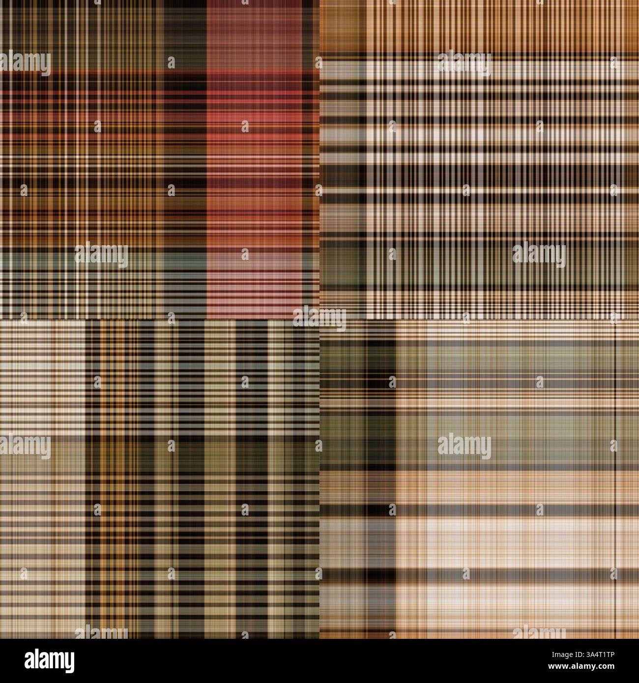 Warm fall gingham tartan check seamless pattern. Woven classic ...