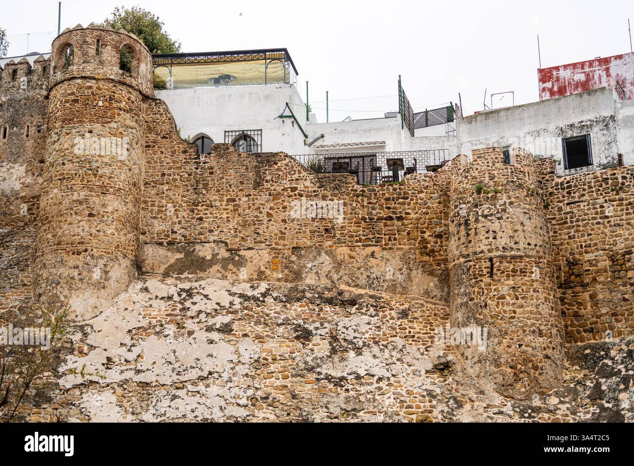 ancient remains of the city wall, Tangier, Morocco, North Africa Stock ...