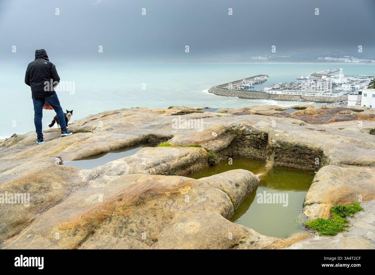 Phoenician necropolis facing the Bay of Tangier, Marshan district ...