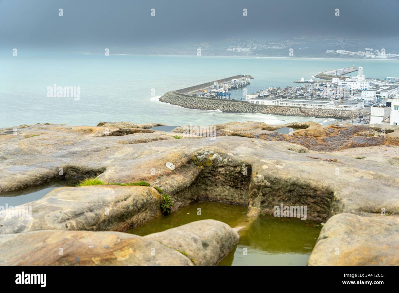Phoenician necropolis facing the Bay of Tangier, Marshan district ...