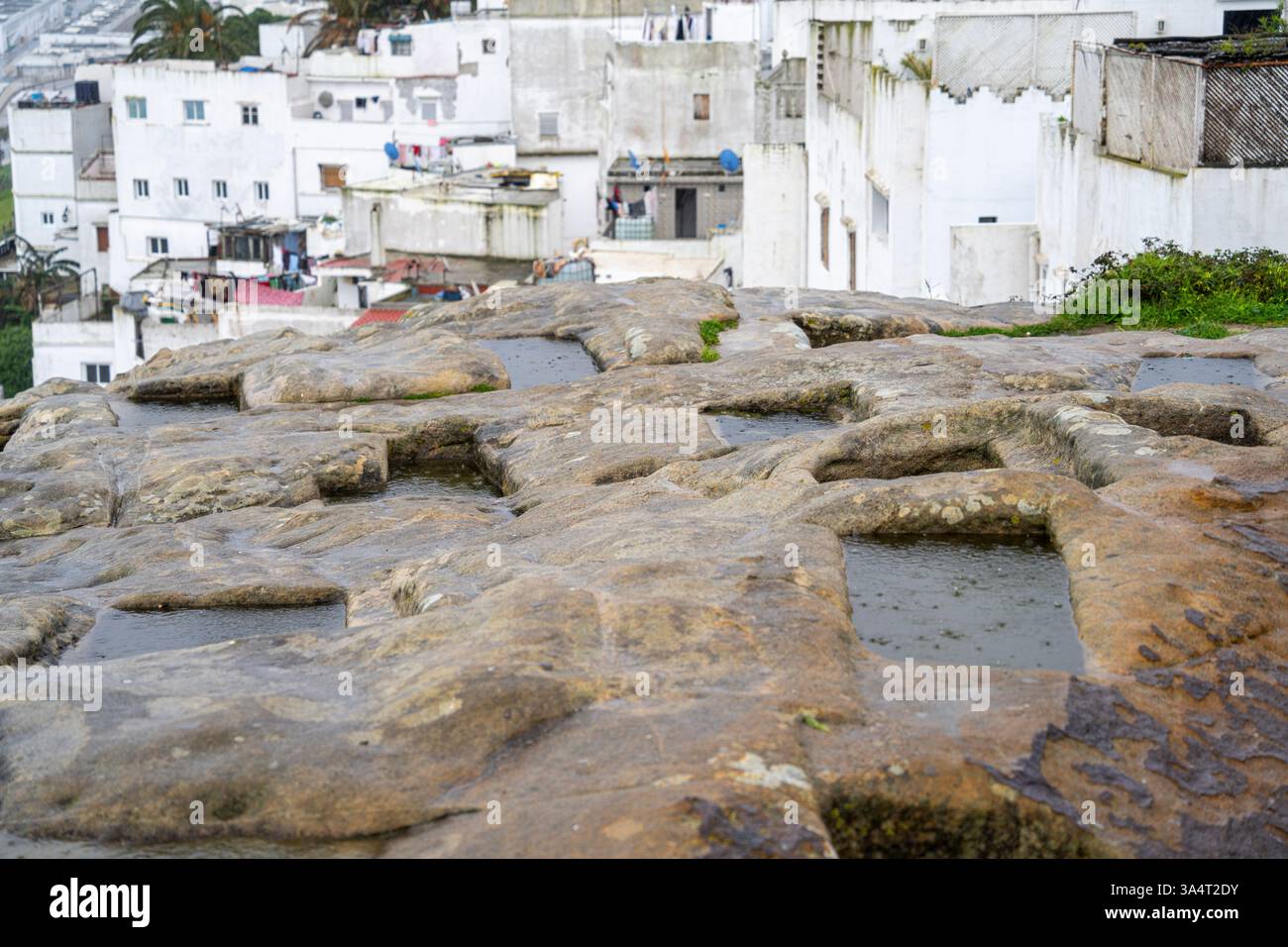 Phoenician necropolis in front of the Tangier medina, Marshan ...
