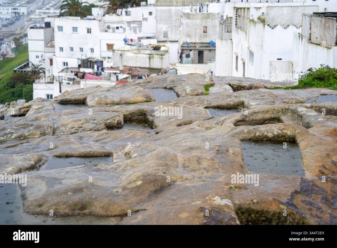 Phoenician necropolis in front of the Tangier medina, Marshan ...