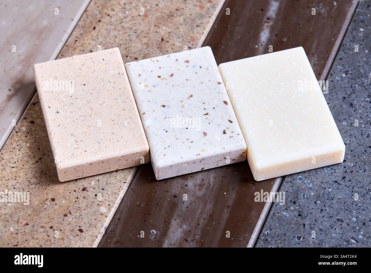 Porcelain stoneware artificial stone square samples as kitchen ...