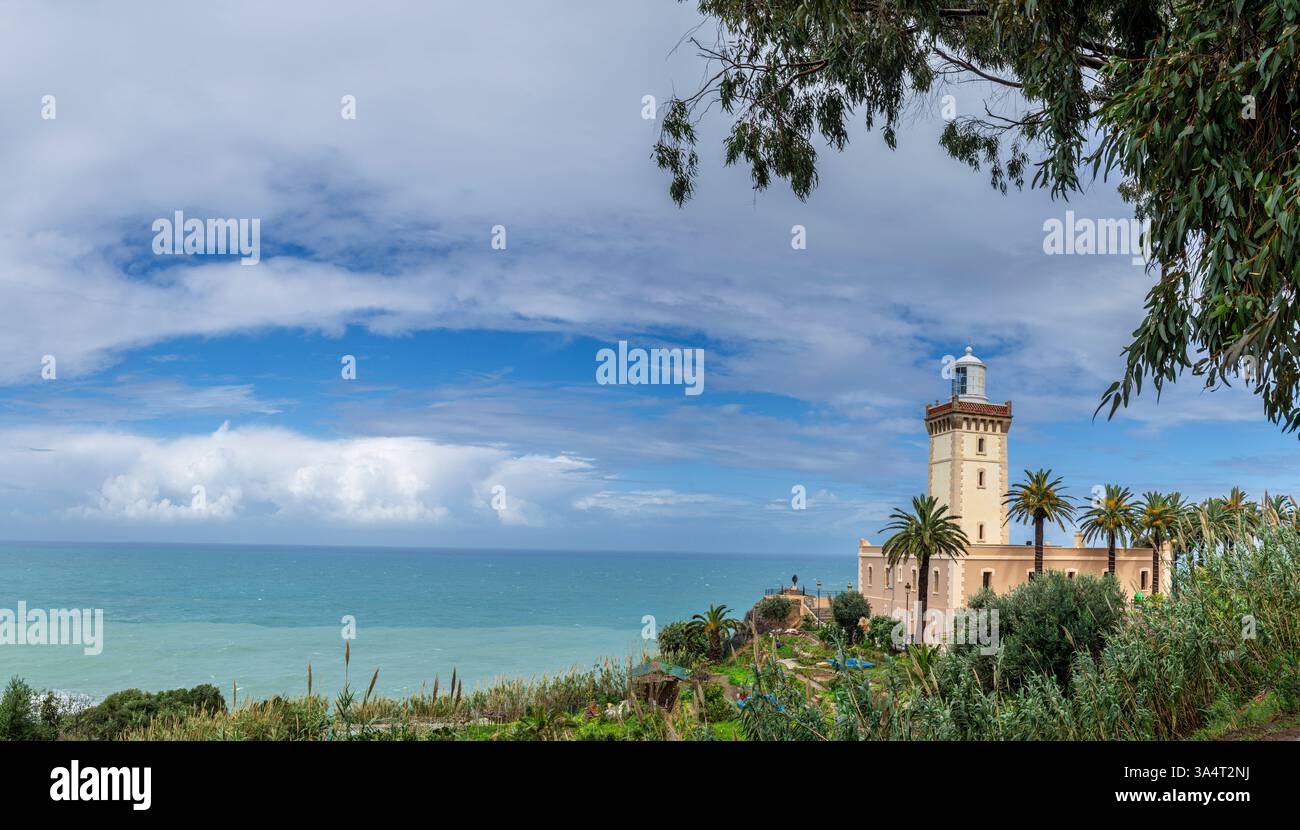 Cape Spartel Lighthouse, southern entrance to the Strait of Gibraltar ...