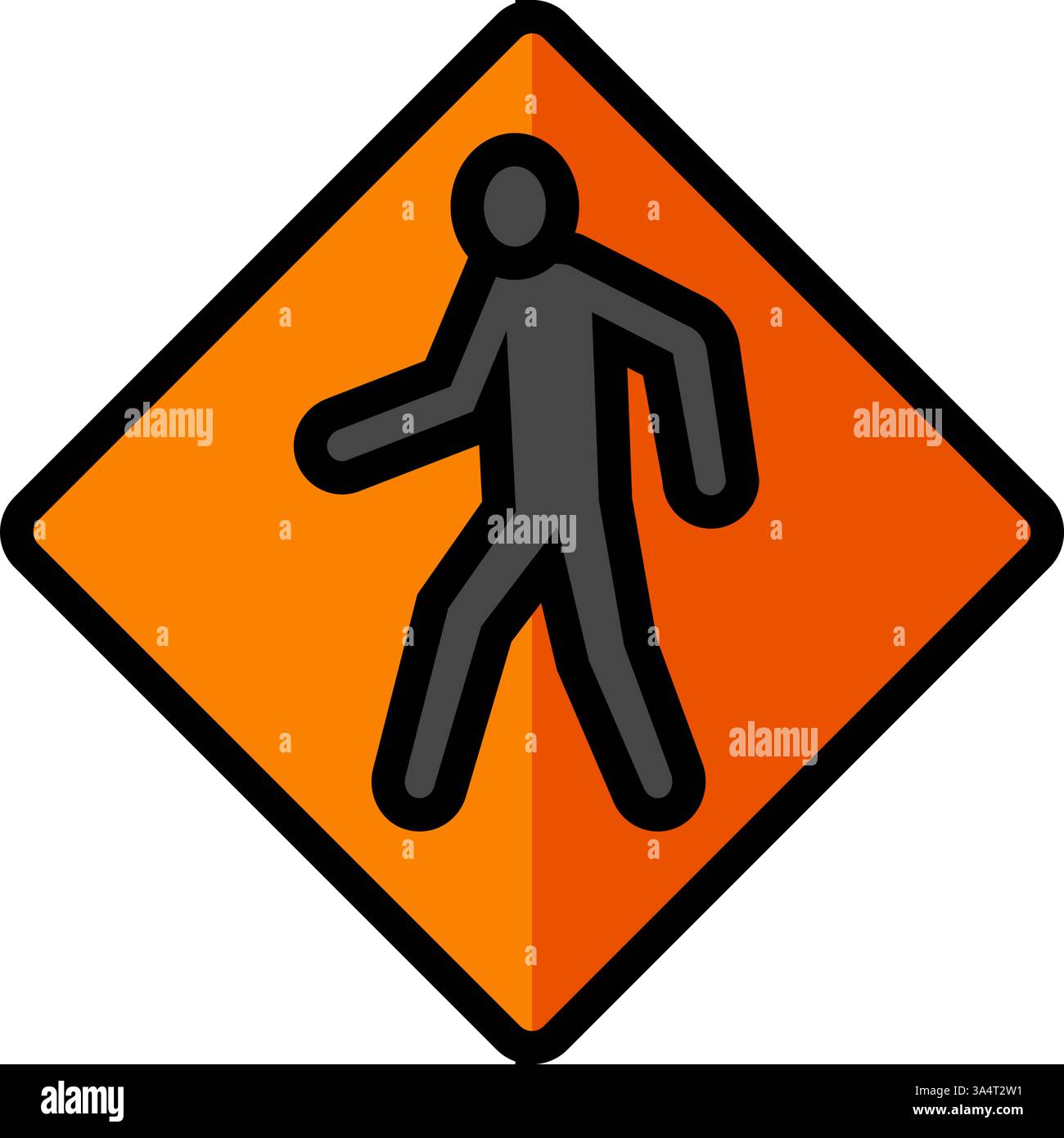 pedestrians crossing car driving obstacles color icon vector ...