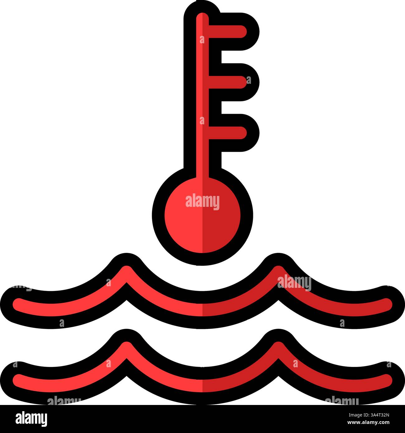 engine overheating car driving obstacles color icon vector illustration ...