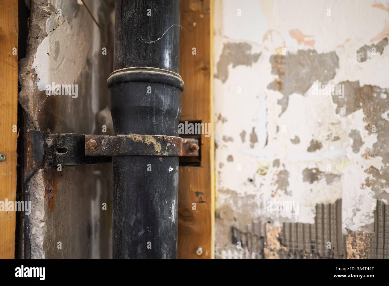 Old sewer stack in an apartment building Stock Photo - Alamy
