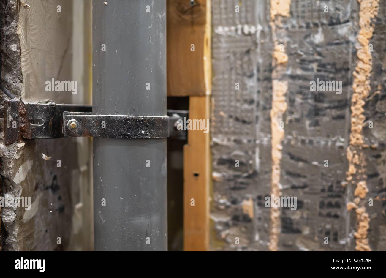 Old sewer stack in an apartment building Stock Photo - Alamy