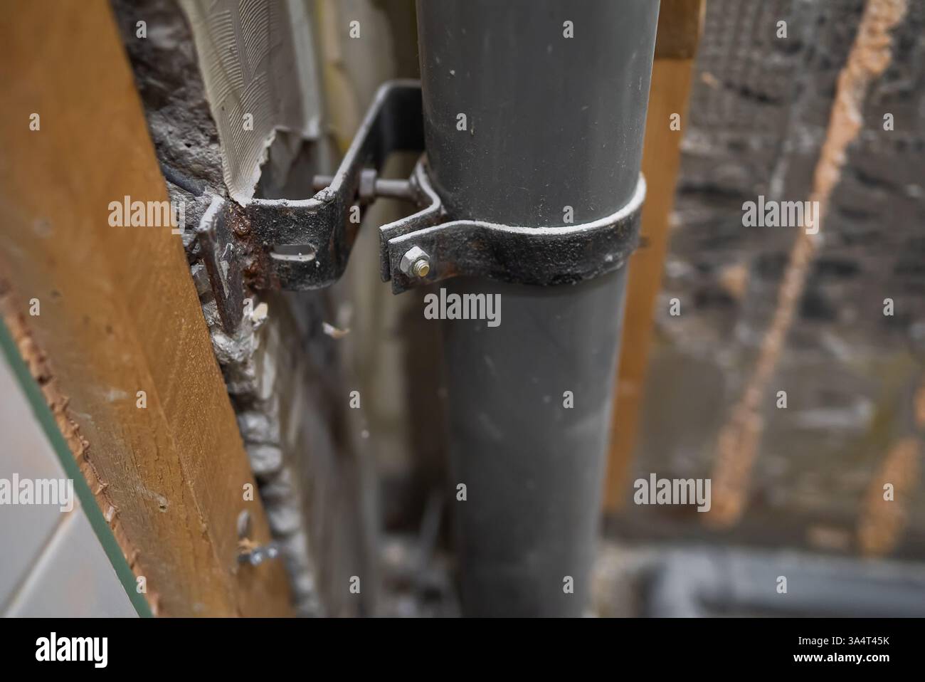 Old sewer stack in an apartment building Stock Photo - Alamy