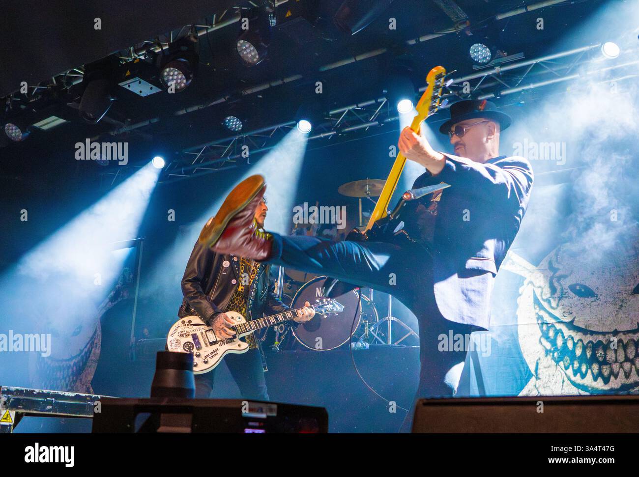 Nottingham, UK, 15 March 2025. Ginger Wildheart and "Random" Jon Poole ...