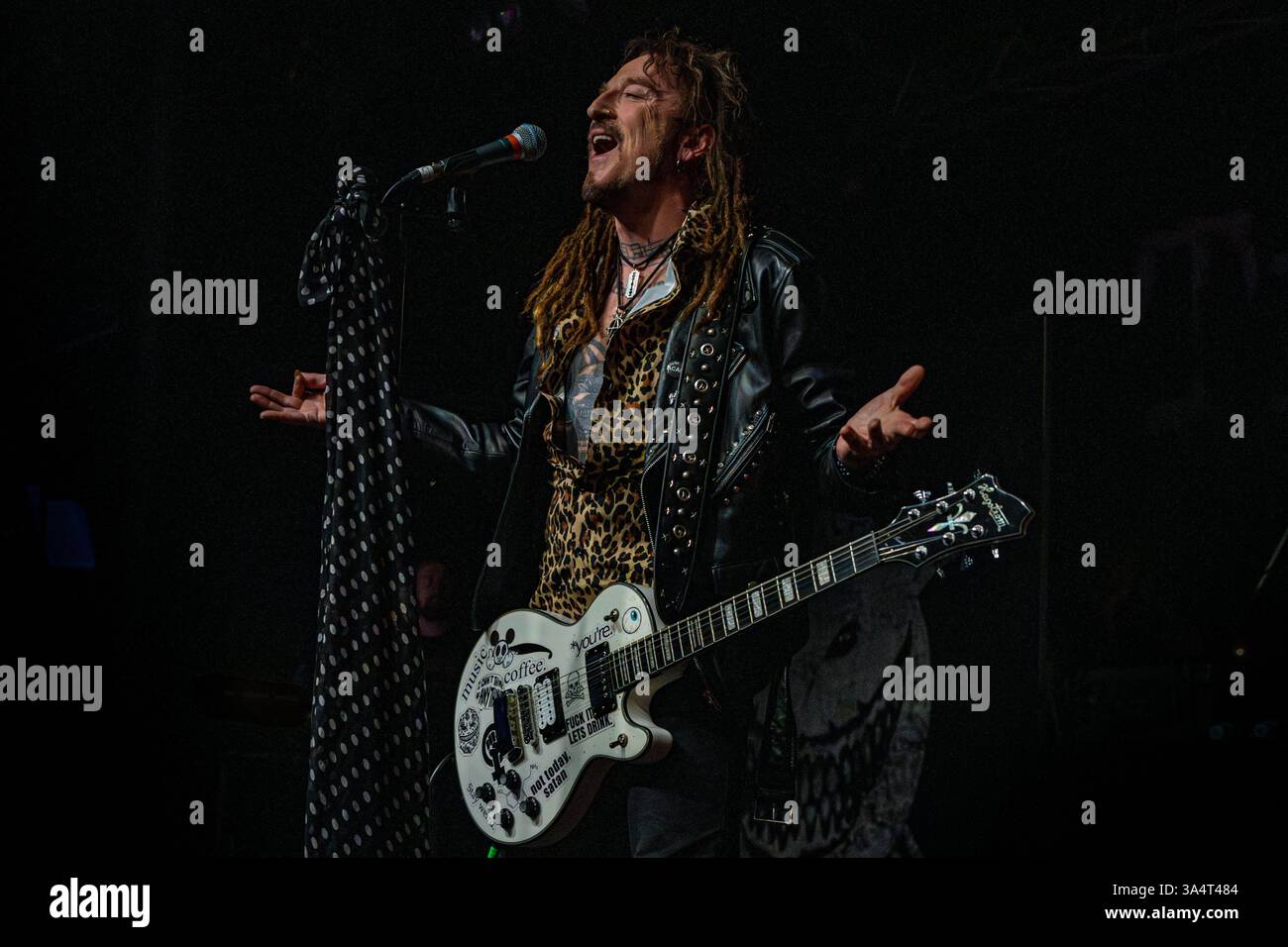 Nottingham, UK, 15 March 2025. Ginger Wildheart of The Wildhearts ...