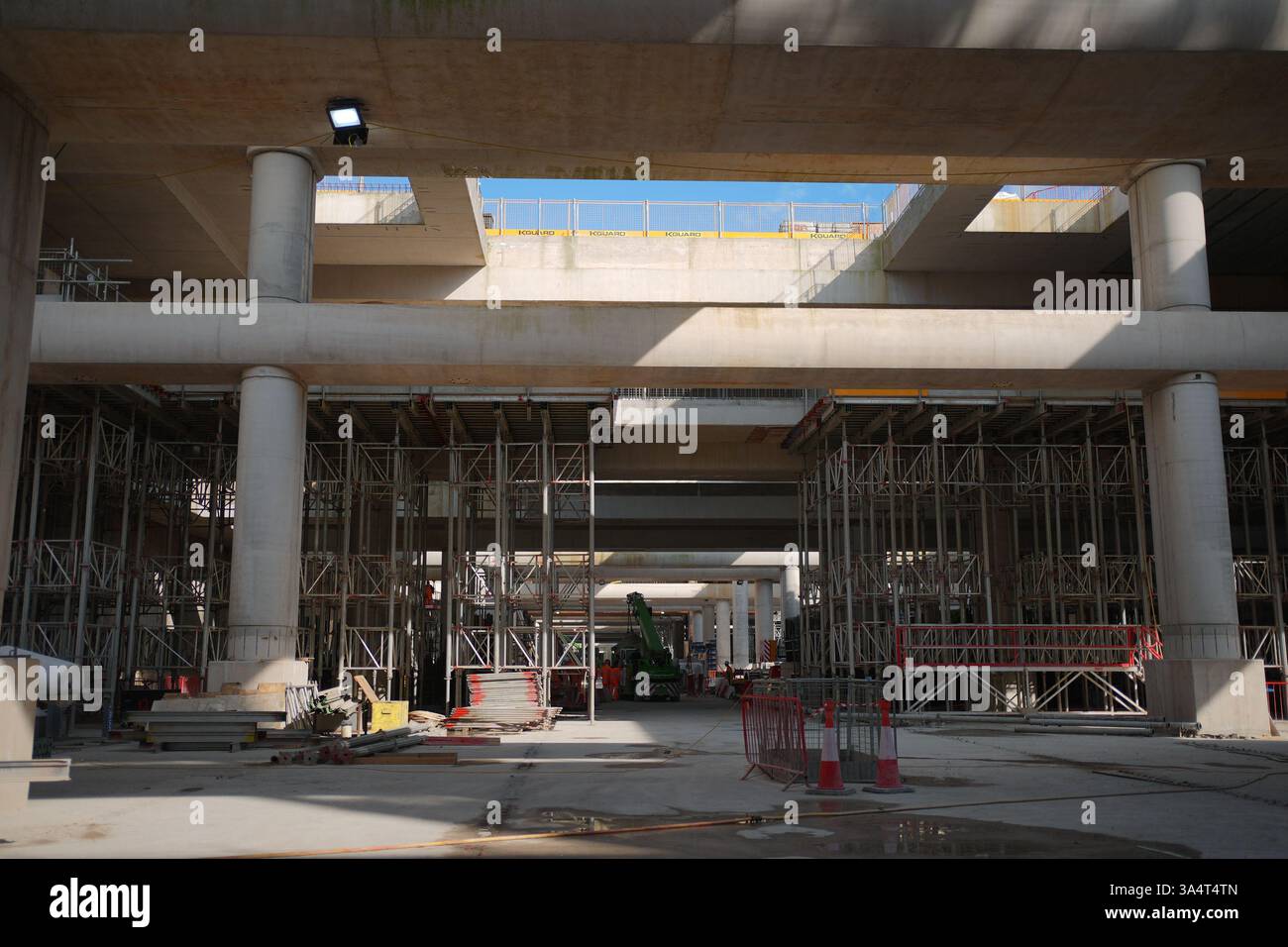 A view of Balfour Beatty Vinci Systra construction work at Old Oak ...