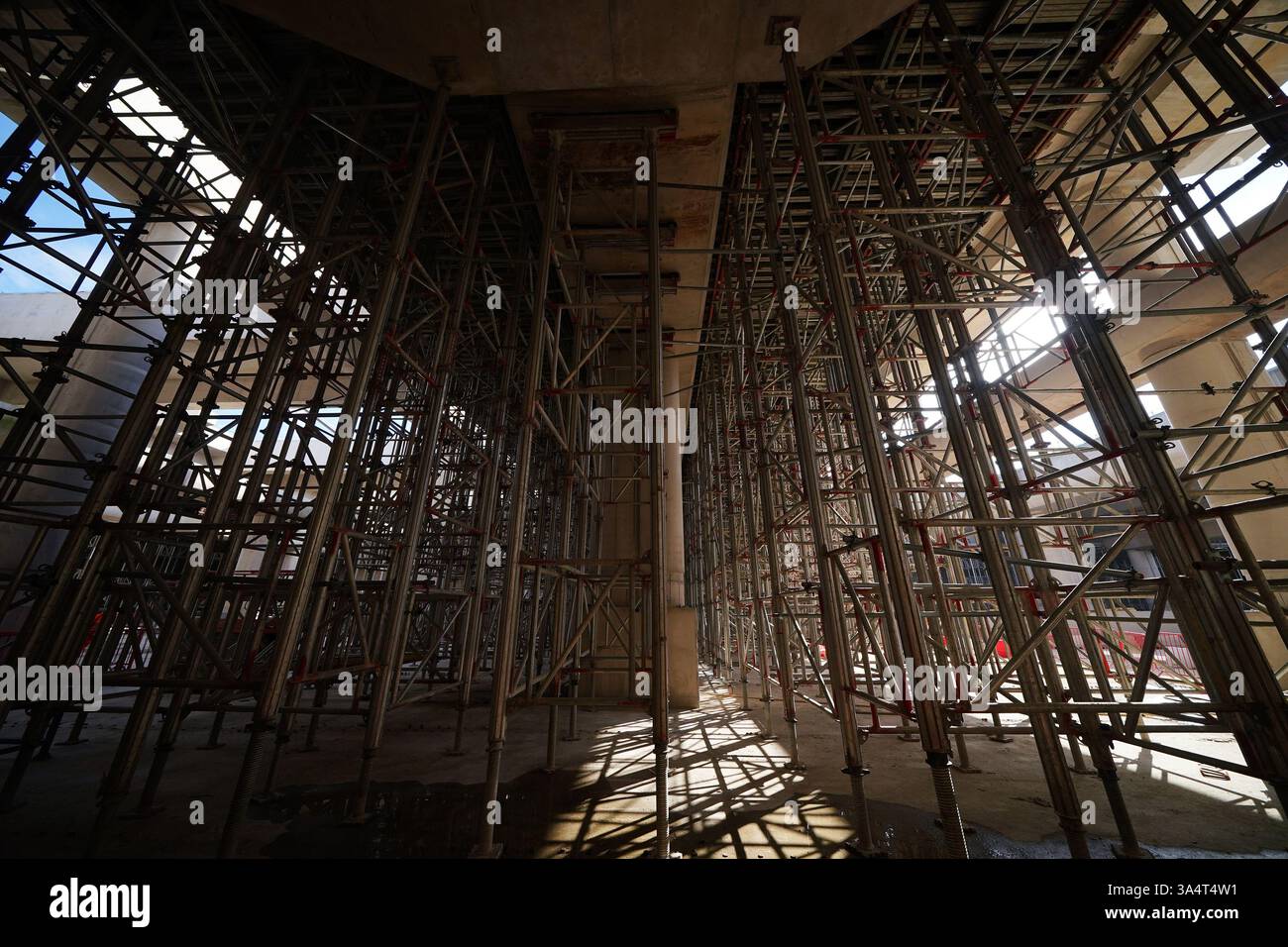 A view of Balfour Beatty Vinci Systra construction work at Old Oak ...